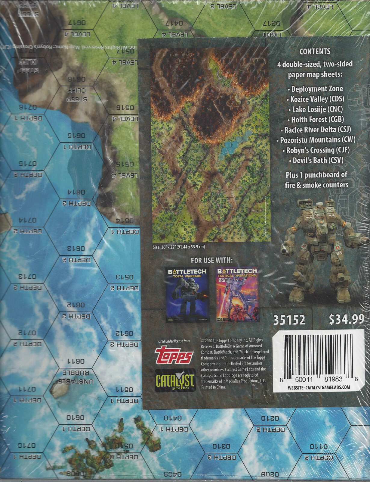 BattleTech Map Pack Battle of Tukayyid SC NEW Catalyst CAT 35152 Clan ...