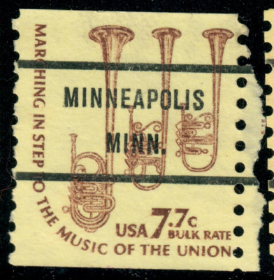 USA - 1976 - Americana Issue - Instruments - Saxhorns - Coil - 7.7 ...