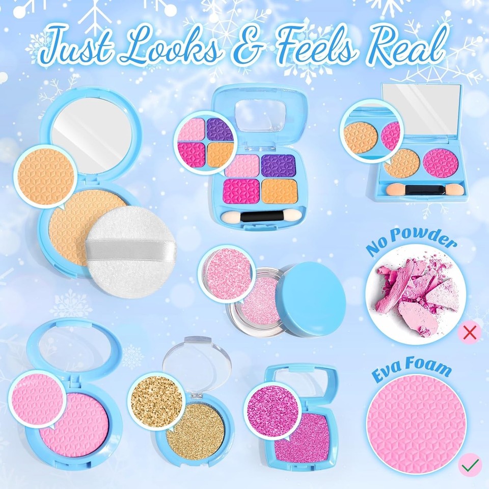 Pretend Makeup for Toddlers, Toy Play Makeup Set for Kids 3-5, Toddler ...