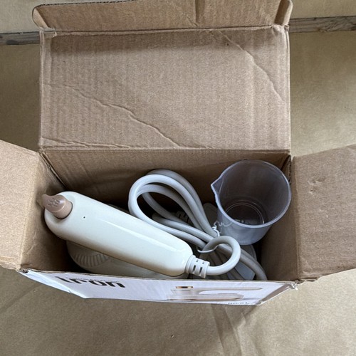 Portable Corded Electric Iron K1 45W 110-230V White with Measuring Cup ...