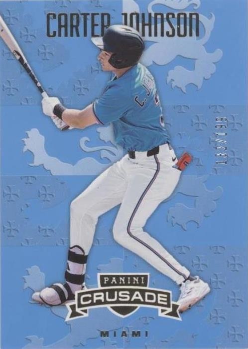 2025 Panini Crusade - Carter Johnson, Carter Johnson #41 Blue /199 (RC ...