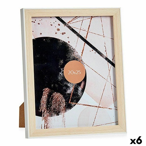 Cadre photo Gift Decor Blanc Marron verre polypropylène [6 Unités] | eBay