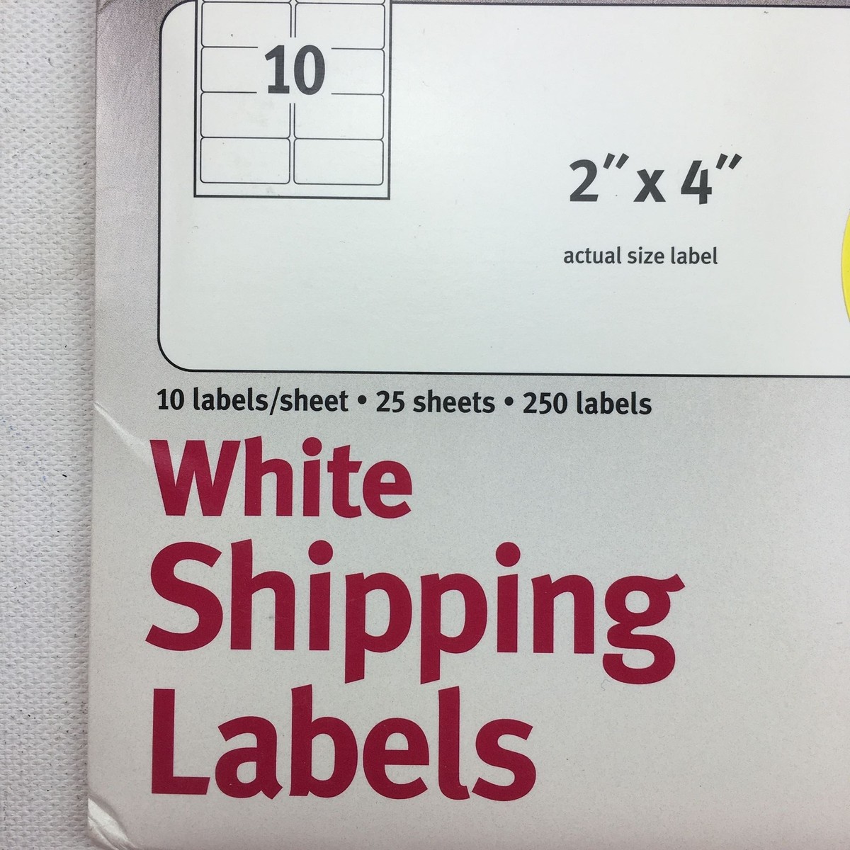 NCAA Apparel Avery 5263 Laser Shipping Labels - 2x4 Inch Permanent ...