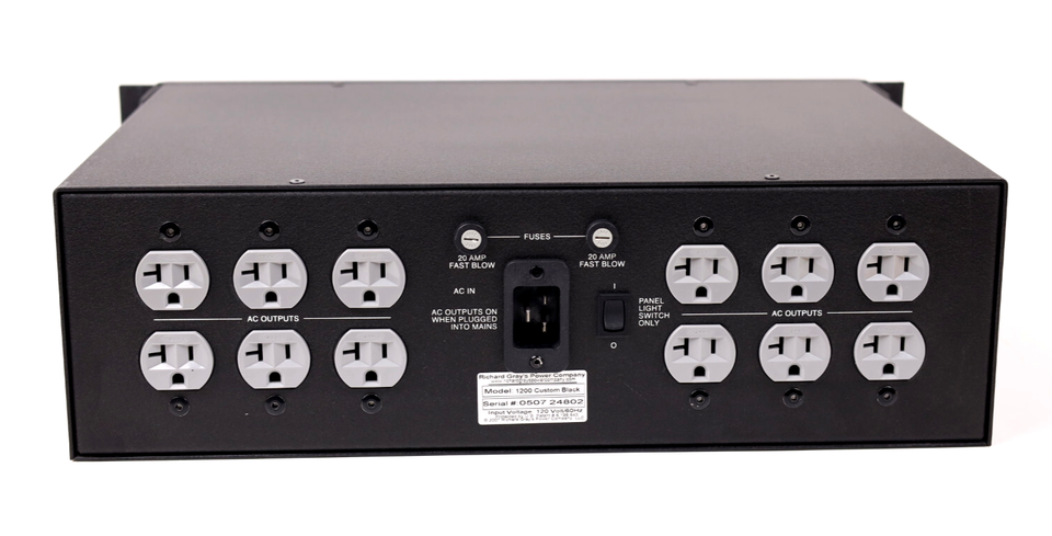 Richard Gray's Power Company 1200 Rack Mount Power Conditioner (Black ...