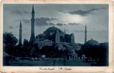 Vintage Postcard: Constantinople & Ste Sophie Building, J.P. & GFH | eBay
