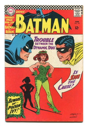 BATMAN #181 - 1ST APP POISON IVY - SOLID ORIGINAL COPY - 1ST TIME ON ...