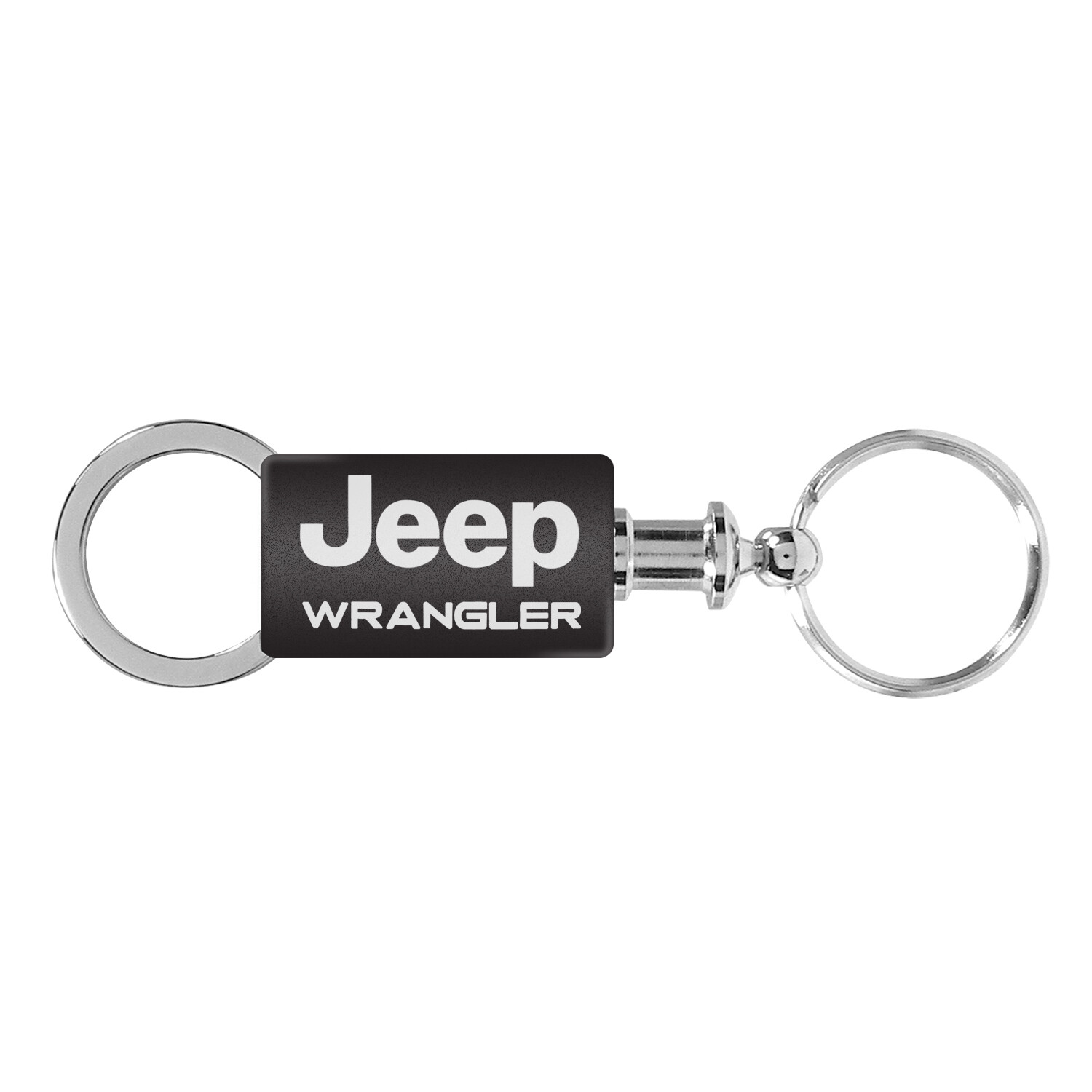 Jeep Wrangler Logo Black Valet Key Chain, Key Fob, Key Ring, Keychain ...