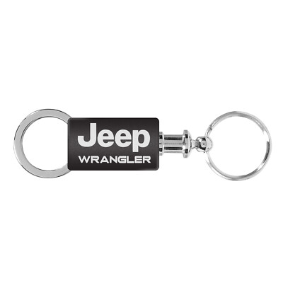 Jeep Wrangler Logo Black Valet Key Chain, Key Fob, Key Ring, Keychain ...
