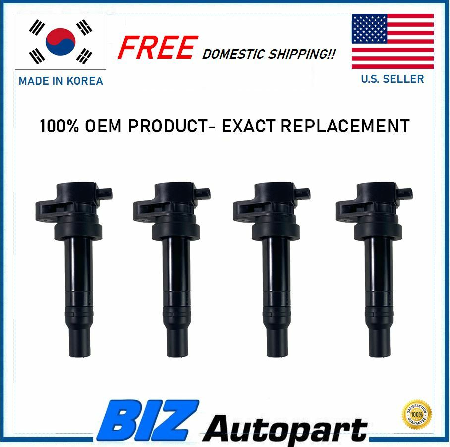 4PCS YURA OEM ! IGNITION COIL FOR 2006-2019 HYUNDAI 2006-2018 KIA ...