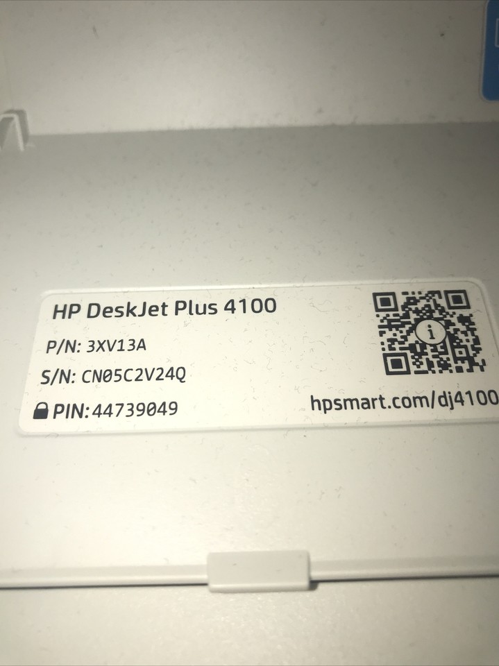 HP OfficeJet Plus 4100 Wireless All-In-One Color Printer Copy Scan Fax ...