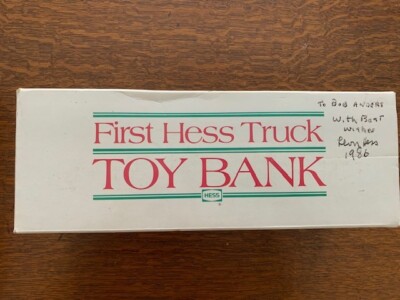 First Hess Truck Toy Bank - Signed by Leon Hess | eBay