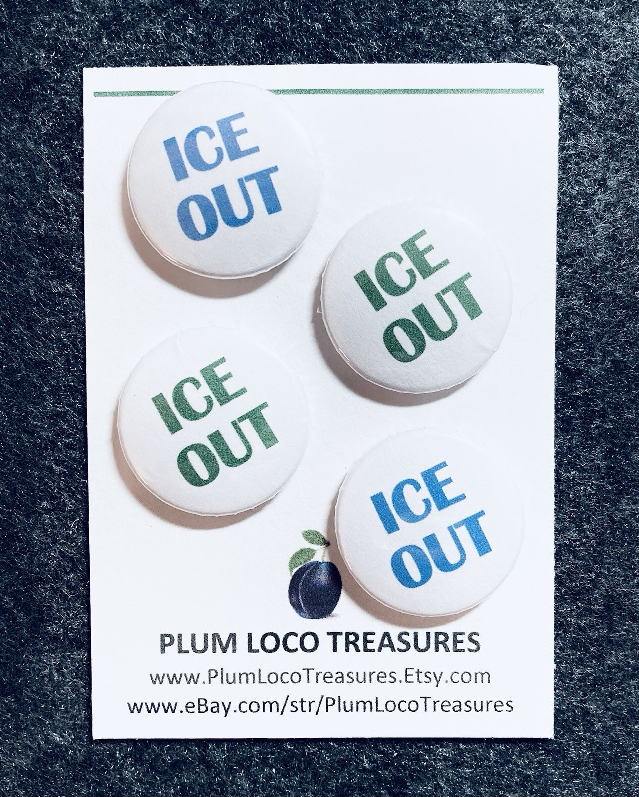 ICE OUT Pin 1" Pinback Pins Buttons - Set of 4 - Abolish ICE Protest | eBay