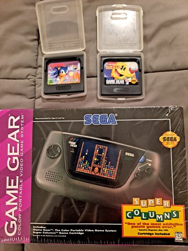 Sega Game Gear Console 1995 -Open Box - Sonic 1 and Pac Man Included ...