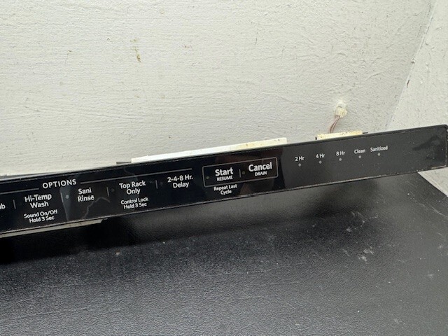 Whirlpool KitchenAid Dishwasher Touch Control Panel W10803367 ...