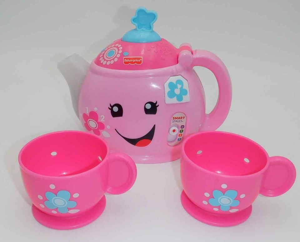 Fisher Price Laugh and Learn Sweet Manners Tea Set w/ Talking Teapot ...