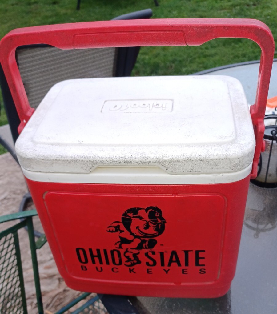 Vintage Igloo 10 Thermos Cooler THE OHIO STATE UNIVERSITY BUCKEYES RARE ...