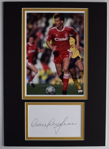 Gary Gillespie Signed Autograph A4 photo display Liverpool Football LFC ...
