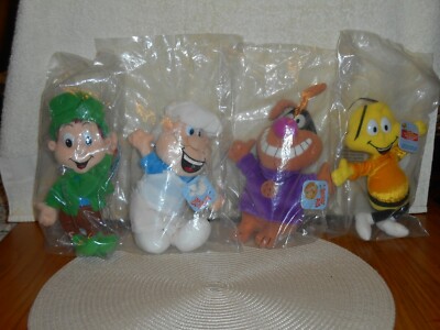 1998 General Mills Big G Cereal Plush Beanie Breakfast Pals Toy Lot of ...