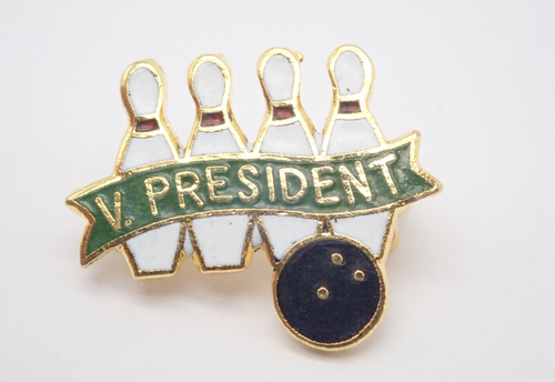 Vice President Bowling Pins and Ball Gold Tone Vintage Lapel Pin | eBay