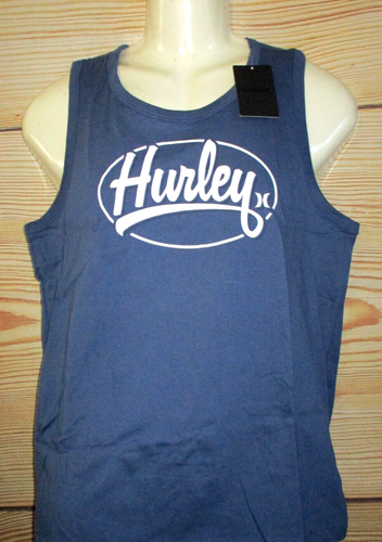 MENS HURLEY BLUE TANK TOP T-SHIRT SIZE M | eBay