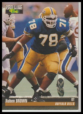 Ruben Brown 1995 Pro Line #360 Buffalo Bills RC Football Card | eBay