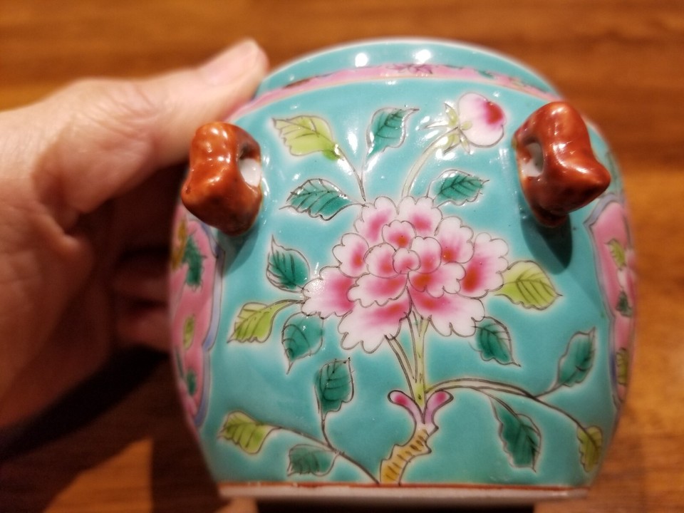 Vintage Chinese Porcelain Nyonya Ware Straits Peranakan Jar with Lid | eBay