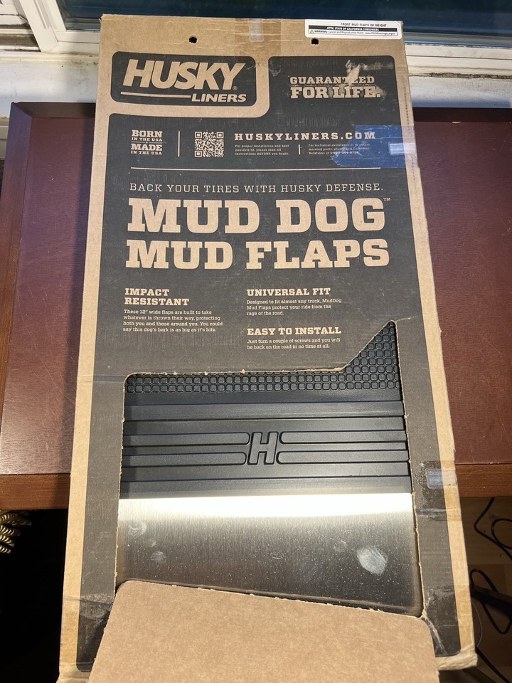 Husky Liners MudDog Front Mud Flaps 12" w/ Weight Universal Fit USA ...