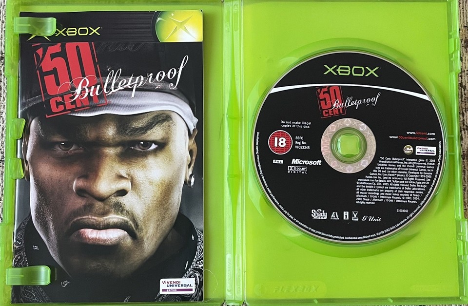 Original Xbox Game 50 Cent Bulletproof Manual Inc - VGC - PAL - Quick ...