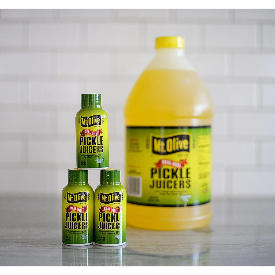Mt. Olive Pickle Juice 100% Kosher Dill Pickle Brine, 64 Ounce Bottle ...