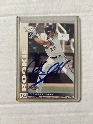 2002 Leaf 198 Jeff Deardorff signed auto autograph Rookie RC Nice! | eBay