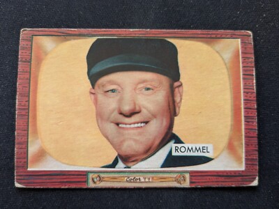 1955 Bowman Baseball Card # 239 Edwin A. Rommel - Umpire (VG/EX) | eBay