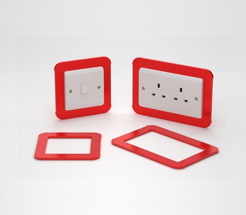 Double Single Socket Switch Surround / Finger Plate Light Switch / Plug ...