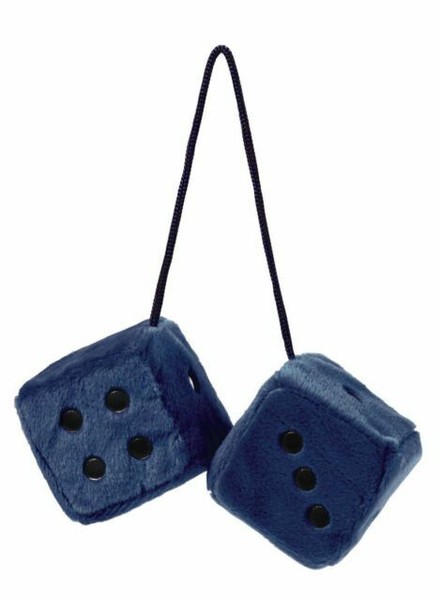 Sumex DADOS40 Furry Dice With Dots Blue/ Black 7 X for sale online | eBay
