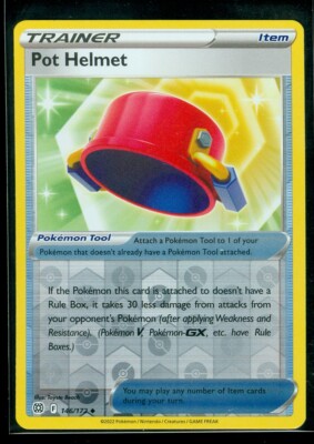 Pokemon POT HELMET 146/172 - Brilliant Stars - Rev Holo - MINT | eBay