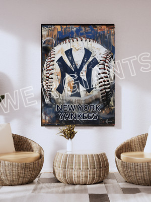New York Yankees Poster 18x24 New York Yankees Logo Print Yankee ...