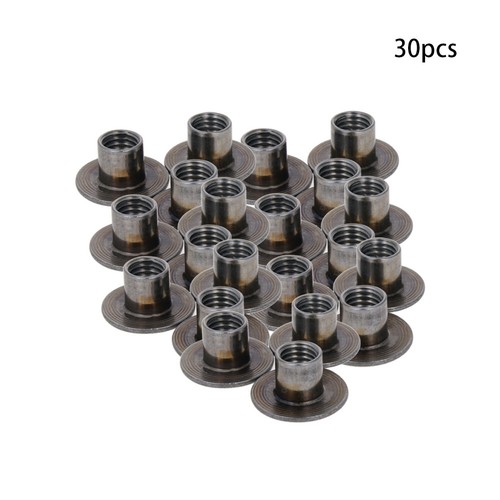 30Pcs M4-M10 Rivet Nut Fastener Flat Head Thread Insert Screw Nut ...