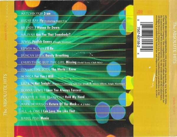 Absolute Hits Collection, 1999 Hip Hop / Pop Compilation CD | eBay