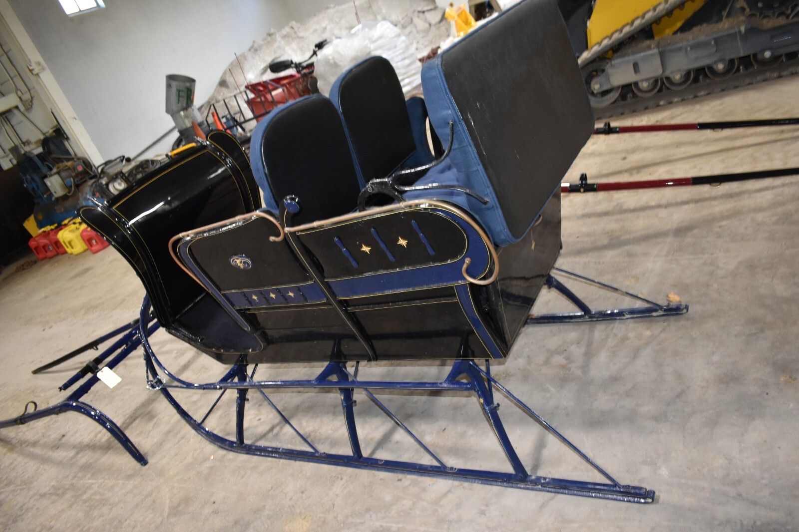 Restored Antique 4 passenger Horse Drawn Sleigh with Shafts | eBay