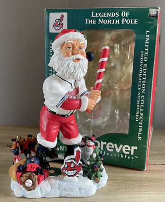 CLEVELAND INDIANS Swinging Santa Claus 2003 CHIEF WAHOO Christmas ...