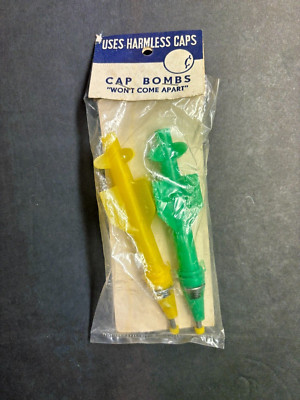 Vintage Cap Rocket Cap Bomb Vintage New In Package "Won't Come Apart ...