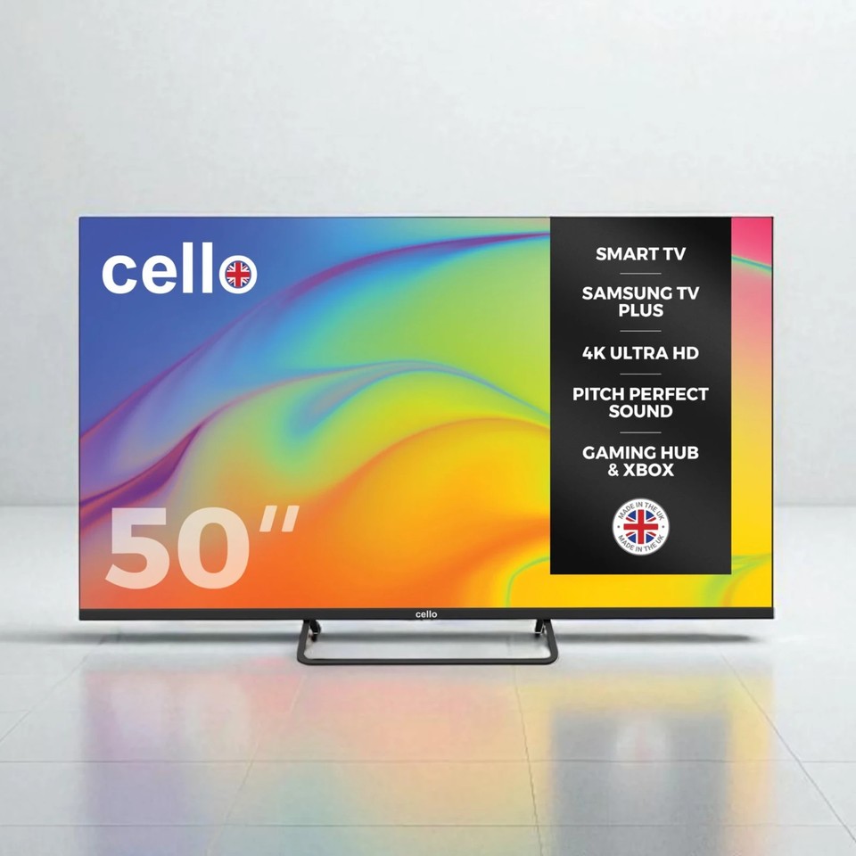 Cello C5025TZ 50 inch Smart TV 4K TIZEN OS Freeview Freesat Cloud ...