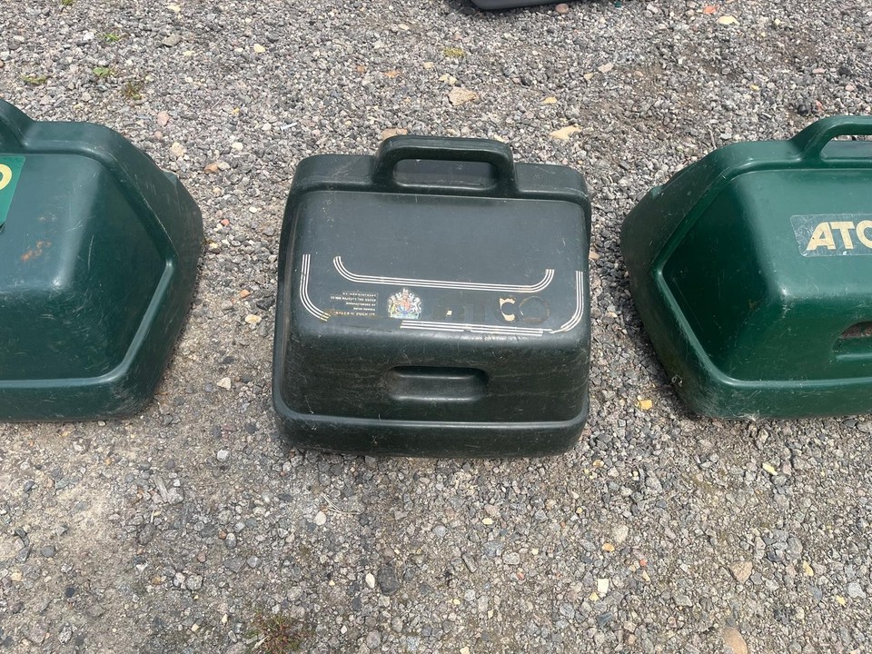 Lawn Mower grass boxes Big Selection From Suffolk , Webb, Allett, Etc ...