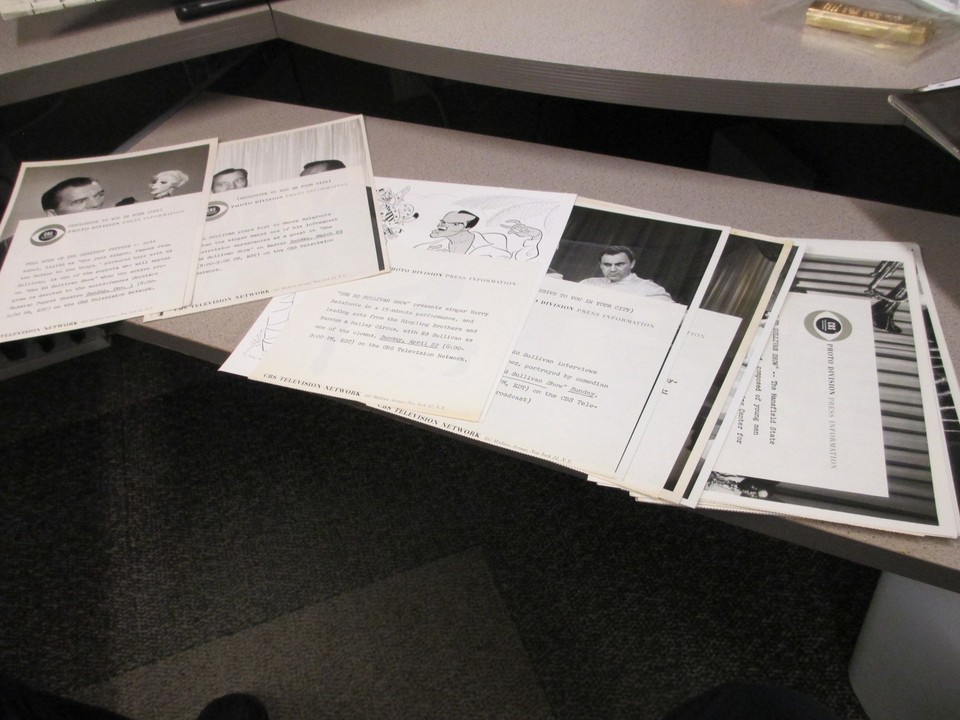 CBS TV show photo 1962 ED SULLIVAN Eddie Fisher singer Bob Precht ...