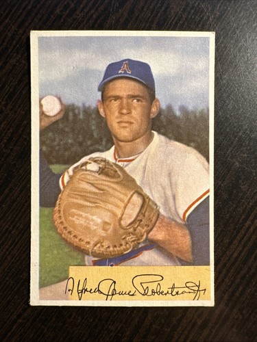 1954 BOWMAN #211 AL ROBERTSON PHILADELPHIA ATHLETICS EX *Hot Corner ...