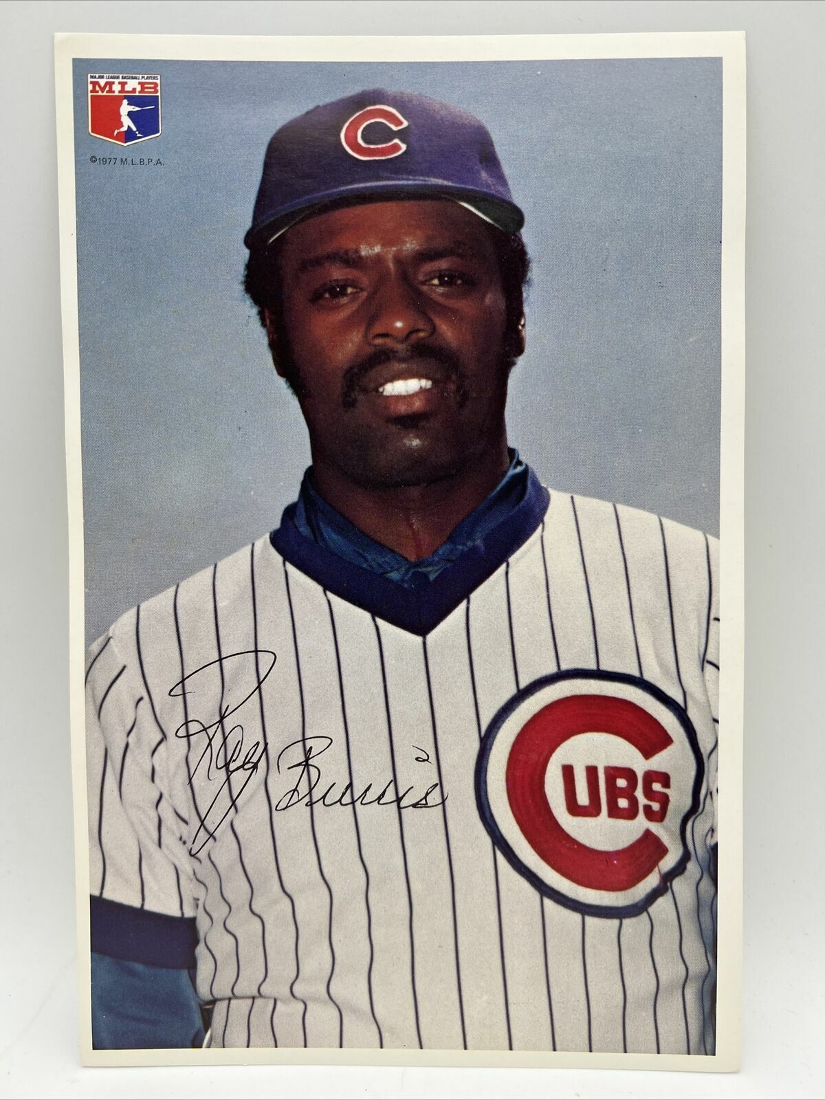 1977 RAY BURRIS 6x9 PHOTO Pinstripe Chicago Cubs MLB Wrigley Field ...