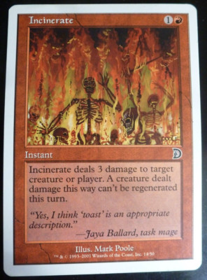 Magic The Gathering Incinerate Deckmasters LP/NM | eBay