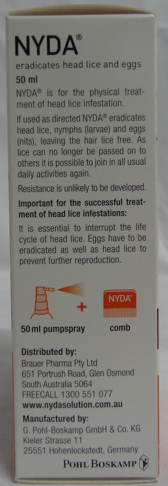 NYDA HEADLICE TREATMENT - 50ML | eBay