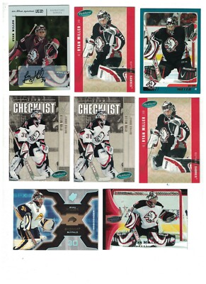 Ryan Miller AUTOGRAPHED GOLD 2003-04 In The Game Used Signature Series ...