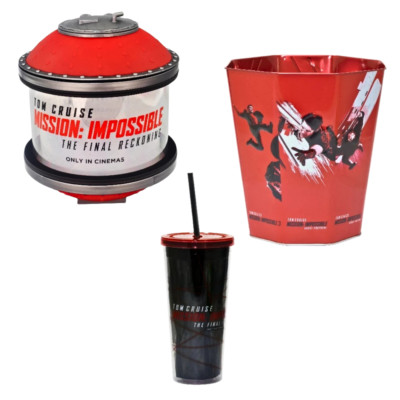 Mission Impossible 8 Popcorn Bucket Light Final Reckoning Tin Double ...
