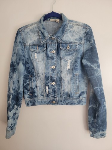 Bleach Dyed Jean Jacket | eBay